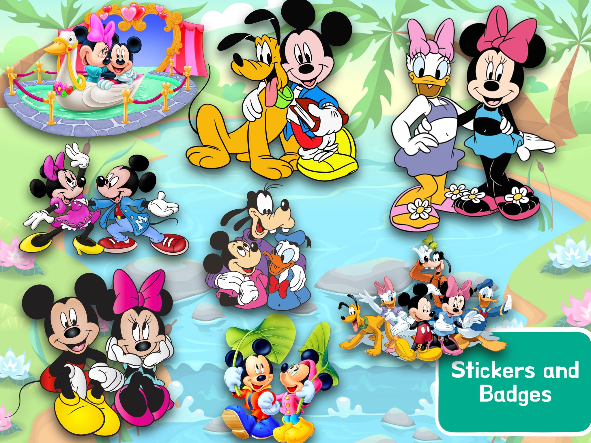Mickey Mouse Clubhouse Clipart PNG JPG Digital Files Download – Cartoon ...